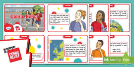 FREE! - 2021 Comic Relief: Colouring Sheets for Ages 7-11