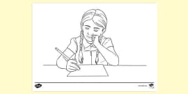 FREE! - Child Drawing Colouring Sheet | Colouring Sheets