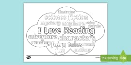 I Love Reading Collaborative Colouring Activity Pack