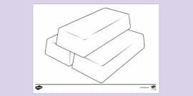 FREE! - Bar of Gold Colouring Sheet for Kids - Creative Resource
