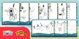 FREE! - 👉 Numberblocks Cut-Outs - Maths Resources