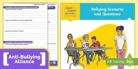 Bullying Problems Stories and Questions 1 Worksheet