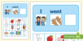 Bath Time Communication Board Visual Aid (teacher made)