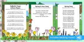 'Spring Is Here' Poem | KS1 | Primary Resources - Twinkl