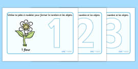 FREE! - French Number Playdough Mats (11-20) (teacher made)