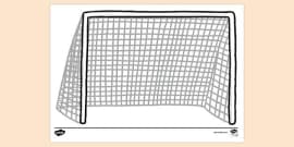 FREE! - Gaa Goal Posts Colouring | Colouring Sheets - Twinkl