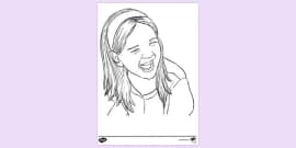 Child Laughing Colouring | Colouring Sheets (teacher made)