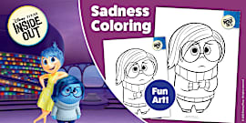 Inside Out: Anger Coloring Page