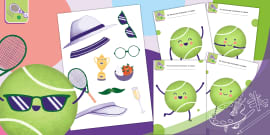 Tennis Ball and Racket Odd and Even Sorting Activity