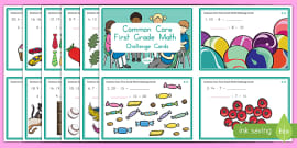 Common Core First Grade OA1 Math Task Challenge Cards