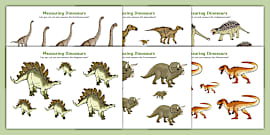👉 Dinosaur Bones Measuring with Cubes Differentiated Worksheet