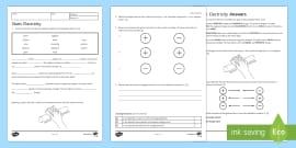 KS3 Magnetic Force and Magnetism Worksheet (teacher made)