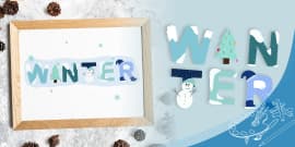 Winter Fun Typography Bunting | Twinkl Art Gallery - Twinkl