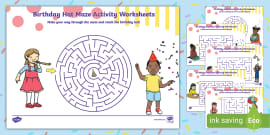 FREE! - Hockey Maze Activity Worksheets (Teacher-Made)