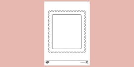 Postage Stamp Template (teacher made) - Twinkl