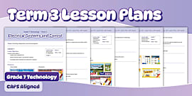 * NEW * Gr 7 Technology Lesson Plan: Mechanical Systems and Control