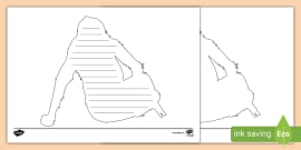 Zebra Writing Template (teacher made) - Twinkl