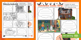 Superhero Finish the Comic Strip Worksheet (Teacher-Made)