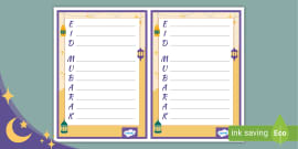 How to Make Eid Mubarak Cards | Free Download (teacher made)