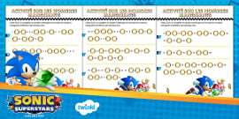 FREE! - Sonic: Missing Numbers Multiplication Square Activity Sheet French