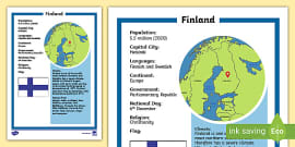 Scandinavia Map Display Poster (teacher made)