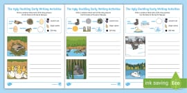 The Ugly Duckling Story Sequencing Colour (A4) - Twinkl