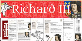 Richard III Key Characters Information Sheet (teacher made)