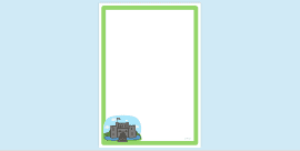 FREE! - Medieval Castle Page Border | Page Borders | Twinkl