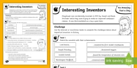 Women Inventors Research Activity (teacher made) - Twinkl