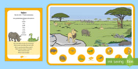 Lion Life Cycle Display Poster / Word Mat (teacher made)