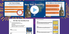 New Year's Resolution Assembly - PowerPoint for Hogmanay