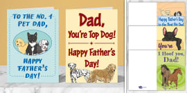 Father's Day Cards Activity Pack | KS1 | Primary Resources