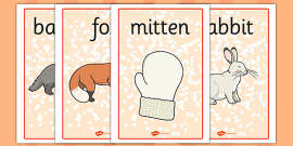 The Mitten Word Mat (teacher made)