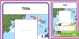 EYFS Editable Learning Journey Front Cover Maths-Themed Editable Book Cover