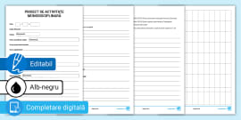 Proiect de lecție - Model — Proiect didactic - Model