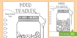 Art-Themed Mood Tracker Bullet Journal Page (teacher made)