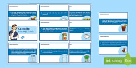 Capacity Word Mat (teacher made)