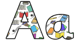 Reading Book Display Lettering (teacher made)