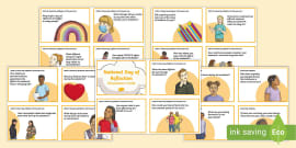 My Reflection Card Activity (teacher made) - Twinkl