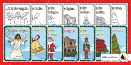 Christmas Alphabet - Display Posters - Primary Education Resource
