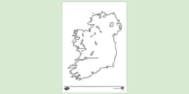 FREE! - Blank Map of Ireland Colouring | Colouring Sheet
