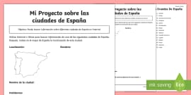 👉 Spanish KS2 Countries and Flags Matching Up Activity Sheet