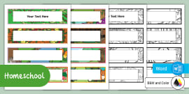 Editable Watercolor Name Labels - Twinkl