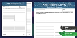 After Reading Activity Series Resource Pack (teacher made)