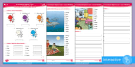ESL Curriculum Level 1, Lesson 10 Worksheet (teacher made)