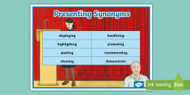 Narrative Synonyms Word Mat (teacher made) - Twinkl