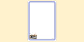 FREE! - Simple Blank Computer Page Border | Page Borders | Twinkl