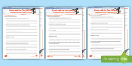 Chapter Comprehension Questions to Support the Teaching of 'When the Sky