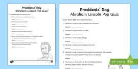 President Lincoln Emancipation Proclamation Interview Activity