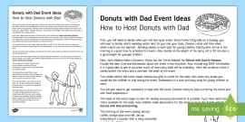 Donuts With Dad Craft - Father's Day for Early Childhood, Father's Day ...